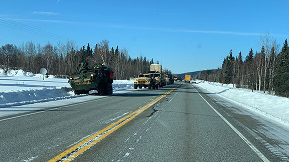 Military convoys cause issues along highway | Local | deltawindonline.com