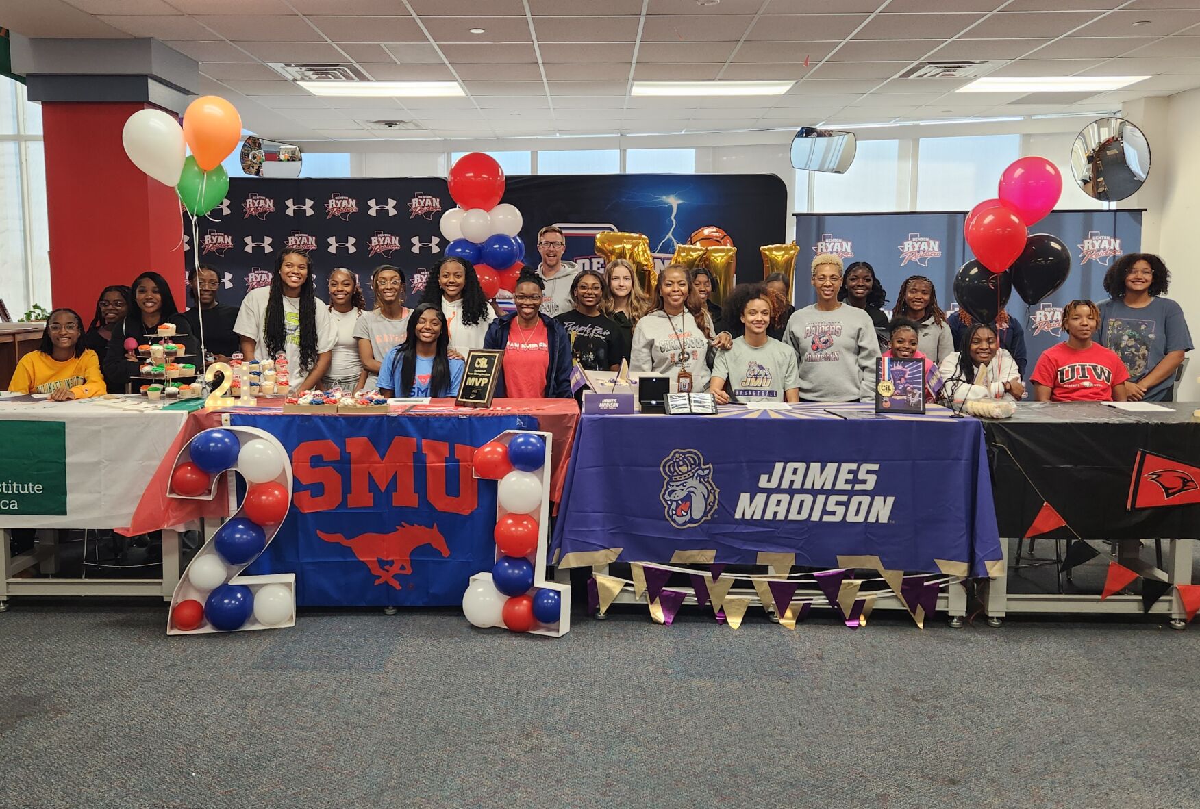 Ryan’s state champion girls basketball team has three players sign with ...