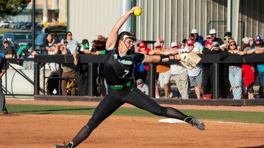 UNT pitcher Mackenzie Childers gets her first no-hitter vs. New Mexico ...