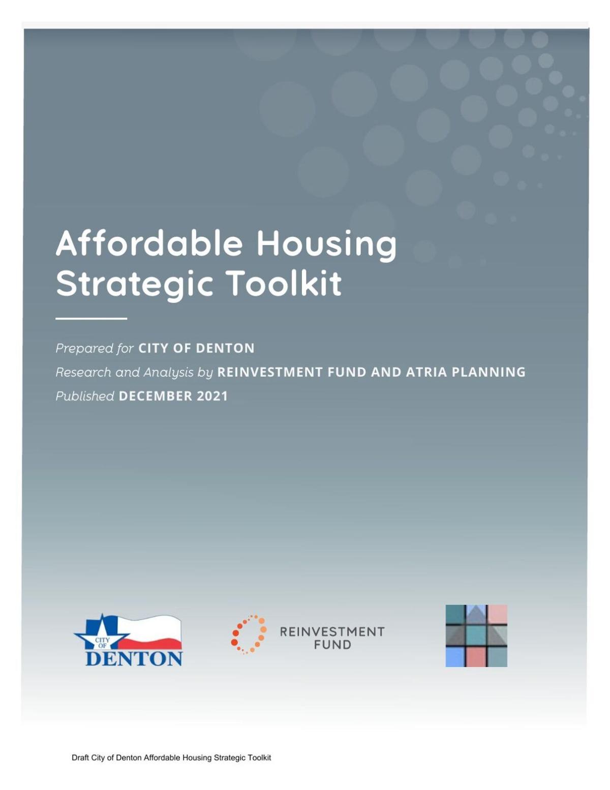 Affordable Housing Strategic Toolkit | | dentonrc.com