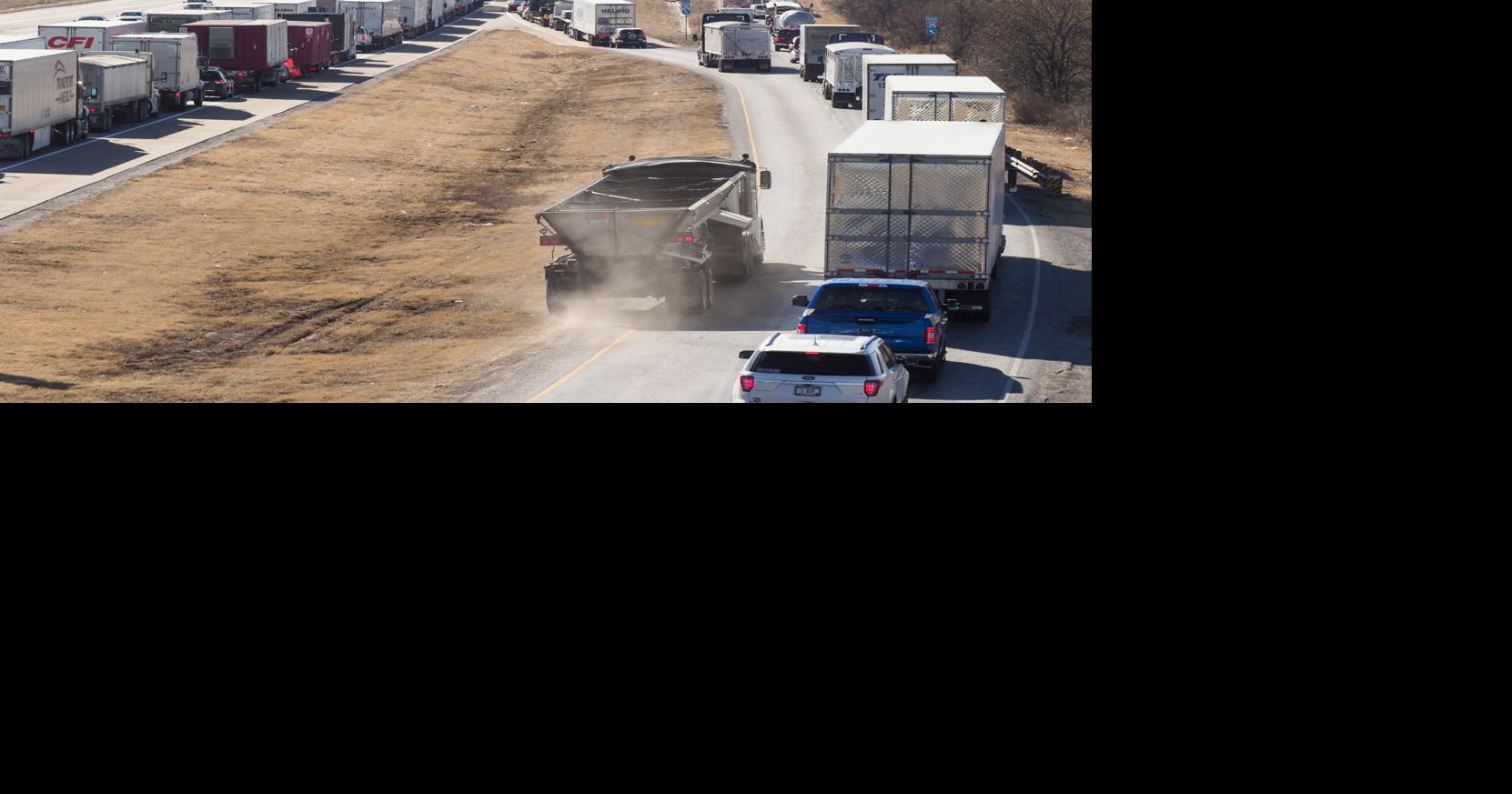 Early Tuesday Morning Crash Involving Two 18 Wheelers Closes Southbound