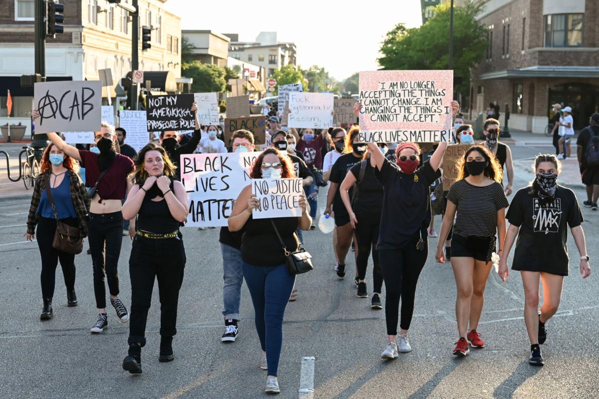 Fourth day of protests draws hundreds to Denton Square | Denton ...