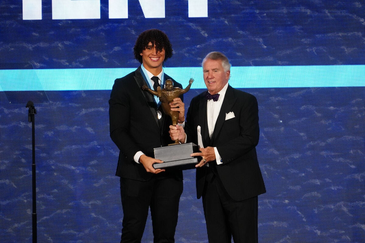 Guyer alum Eli Stowers receives William V. Campbell Trophy honoring ...