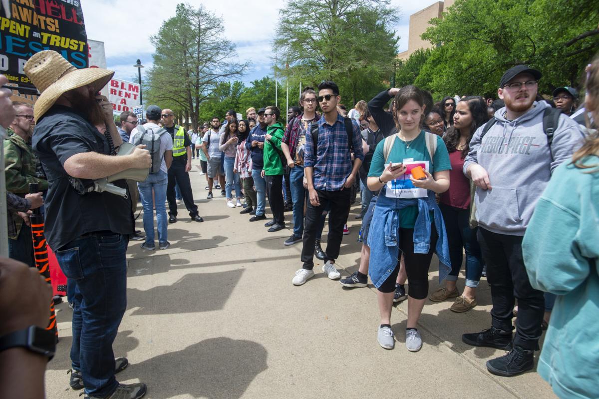 Street preachers greeted with protests at UNT | News | dentonrc.com