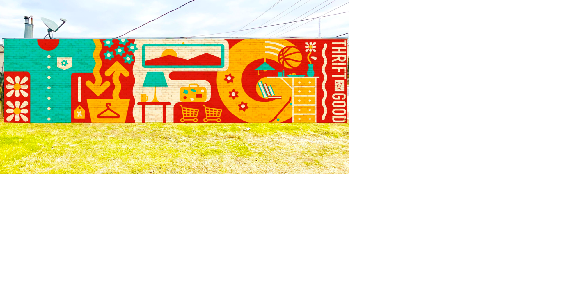 Denton artist and designer wins Thrift for Good's mural competition ...