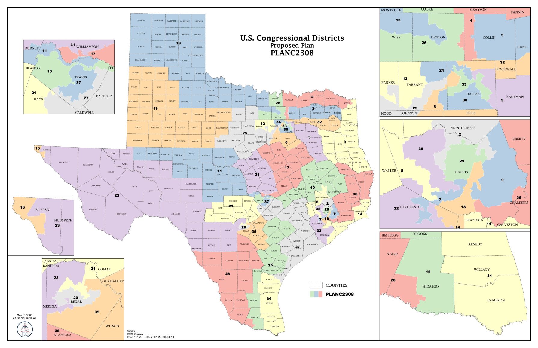 Texas House Republicans unveil new congressional map that aims to pick ...