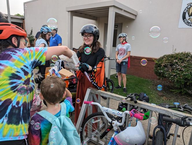 Hop on the bike bus: How Denton elementary students make biking to ...
