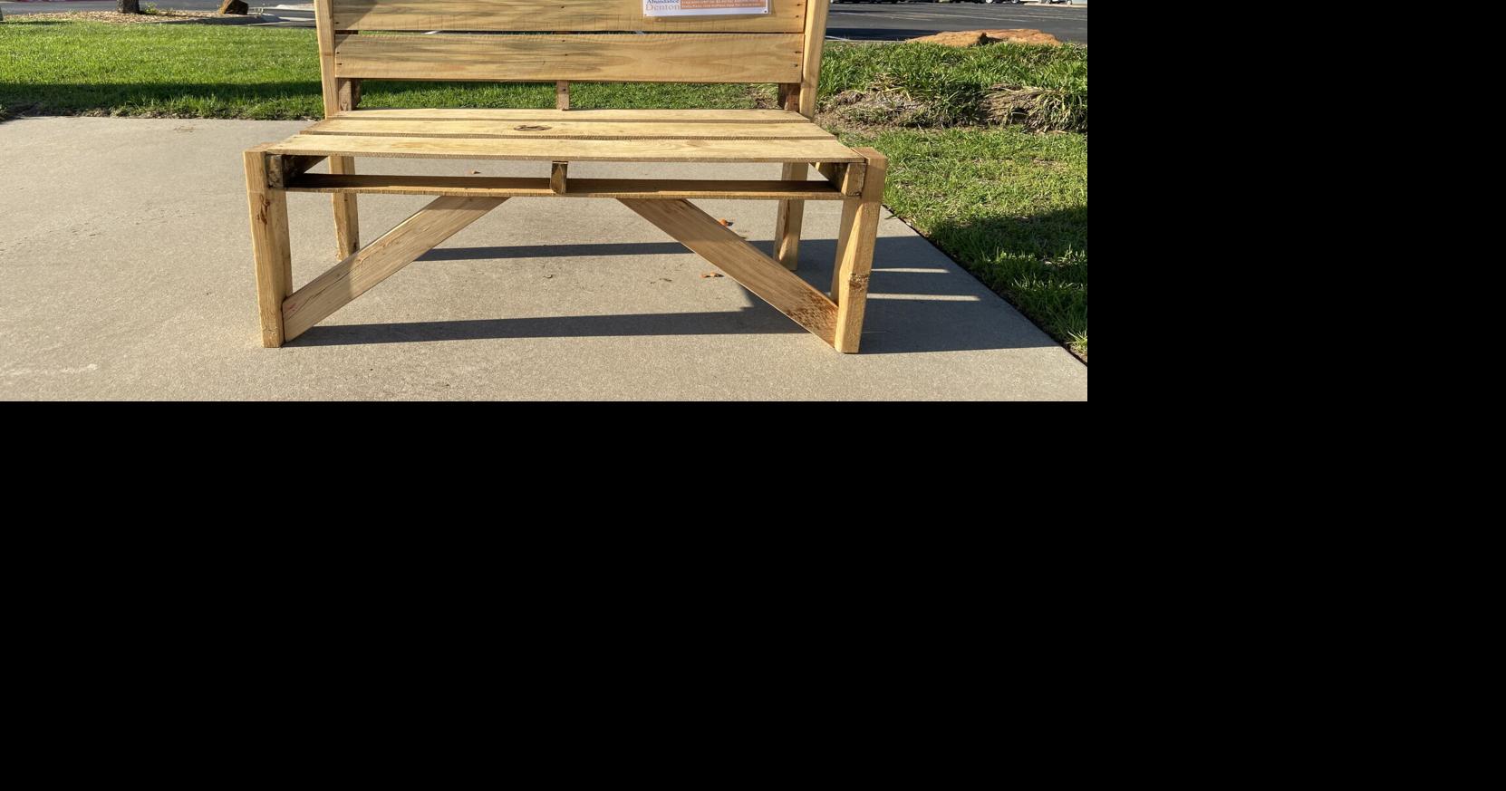 Grassroots group builds benches to fill need at DCTA bus stops | Denton ...