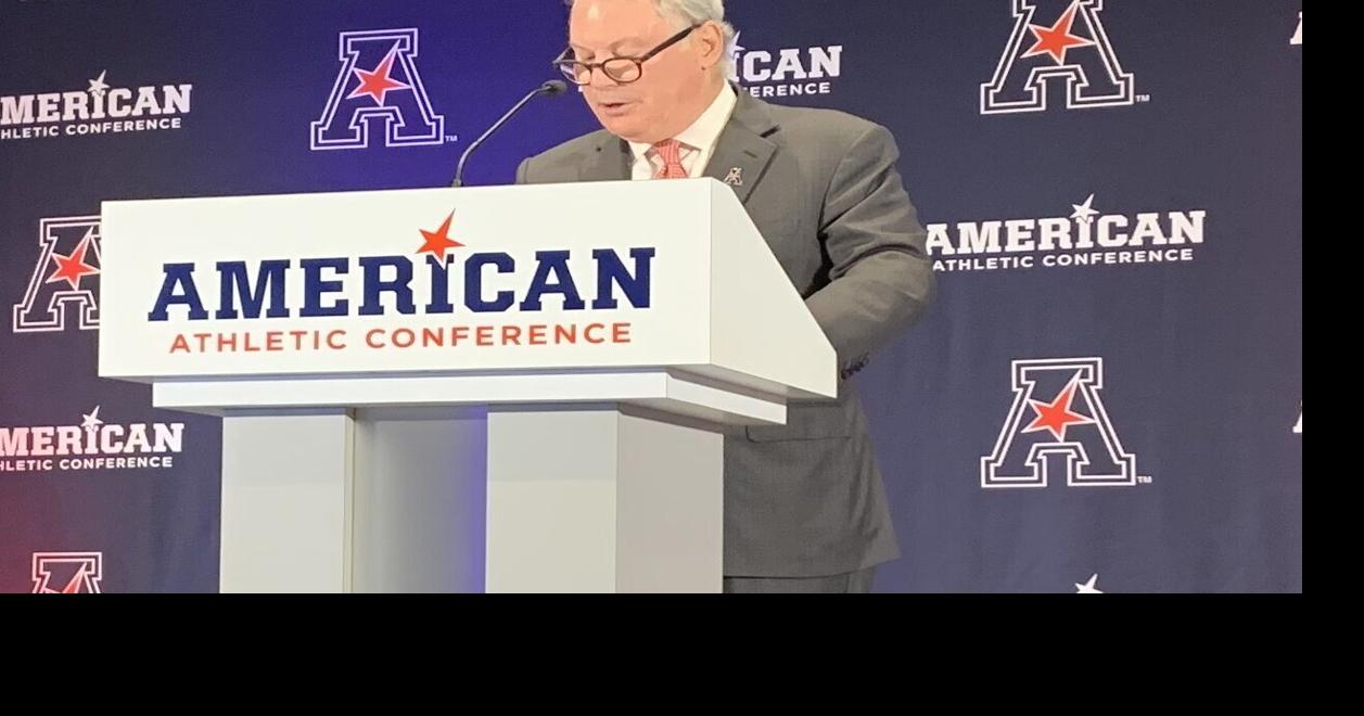 American commissioner Mike Aresco — who oversaw UNT joining the league ...