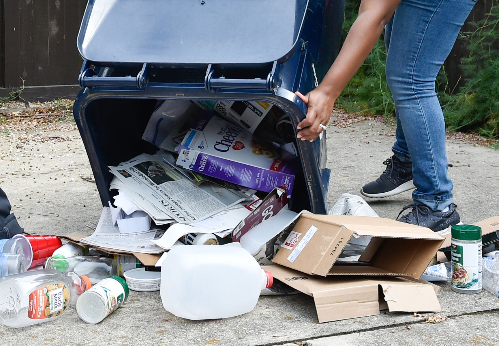 With less trash getting tossed in recycling bins, Denton says it’s now ...