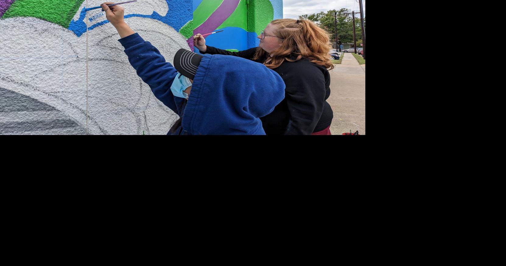 How these TWU art students are leaving their mark: A mural and a ...