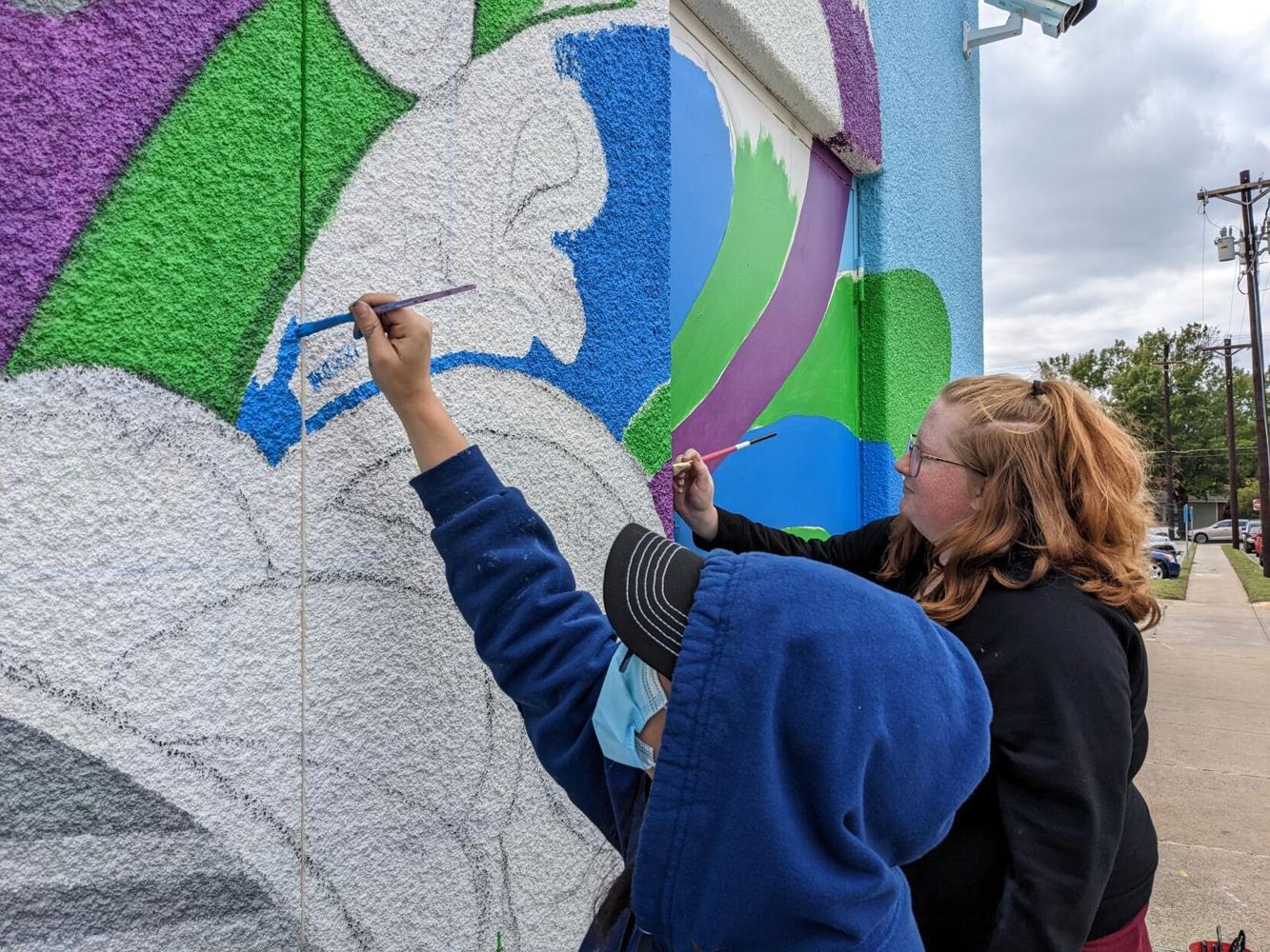 How these TWU art students are leaving their mark: A mural and a ...
