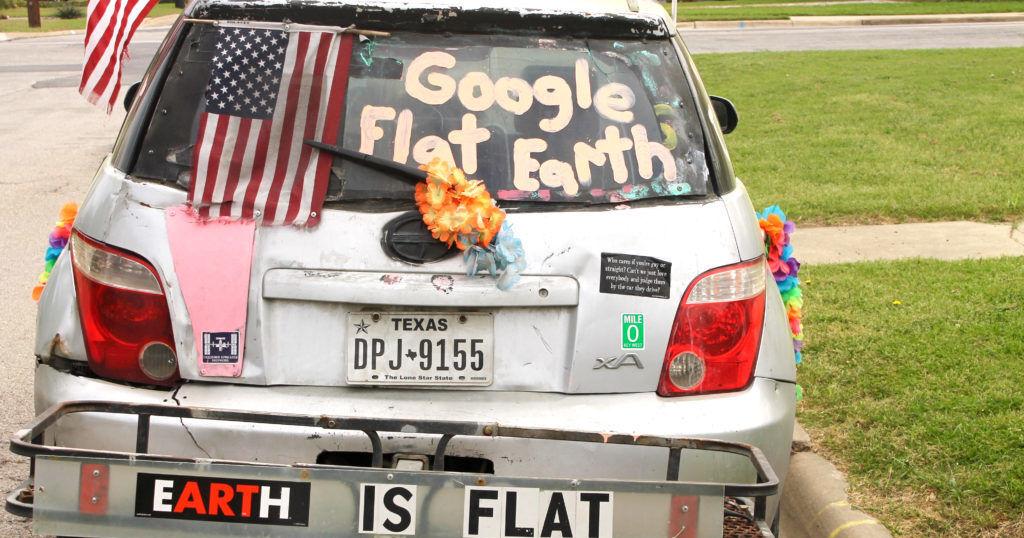 Denton 'flat earth guy' issued criminal trespass after writing 'COVID ...