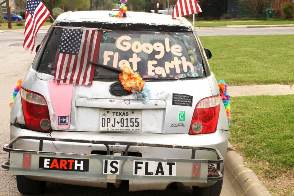 Denton 'flat earth guy' issued criminal trespass after writing 'COVID ...