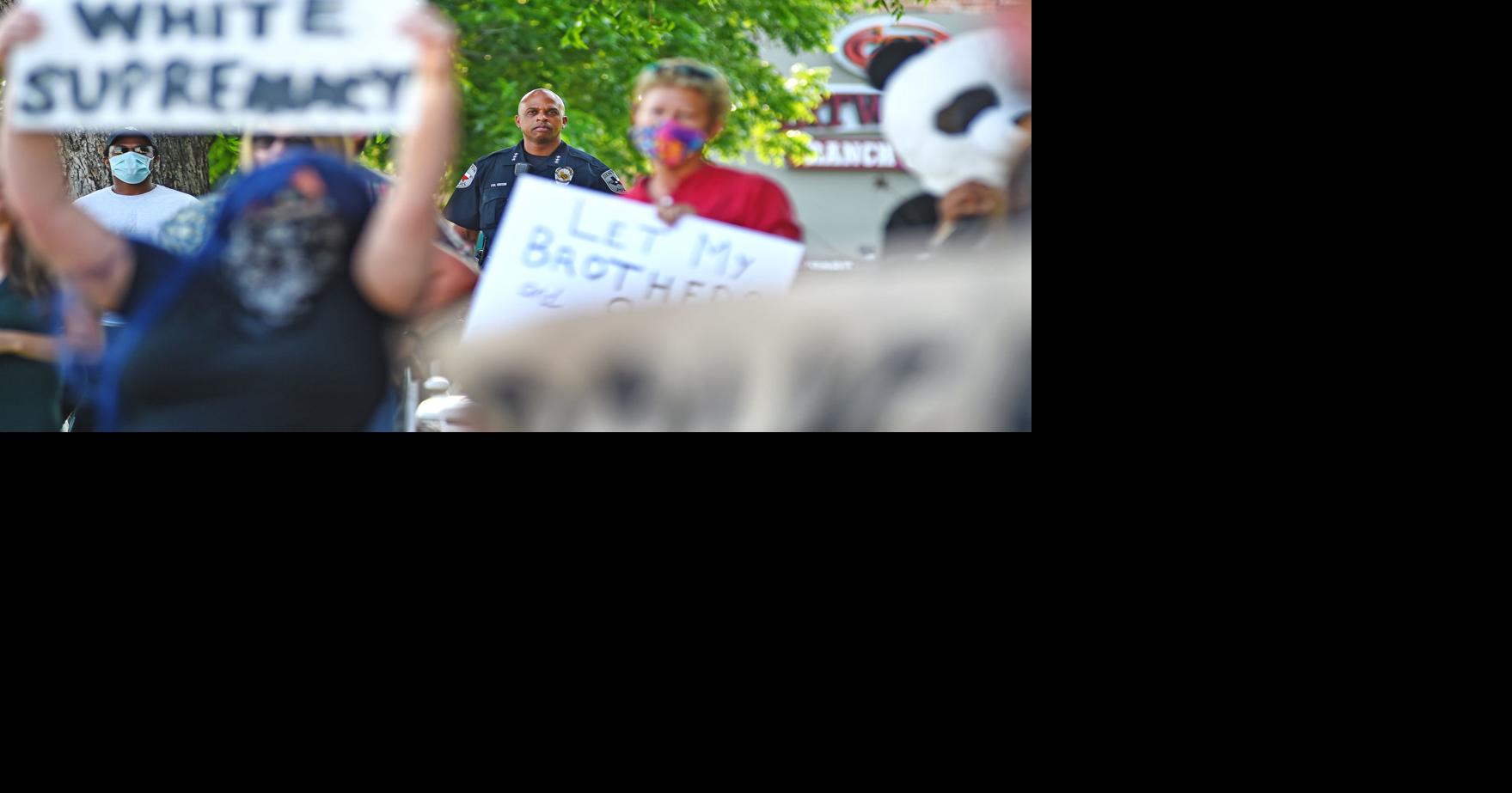 Denton protesters gather on Square for second night, this time with a ...