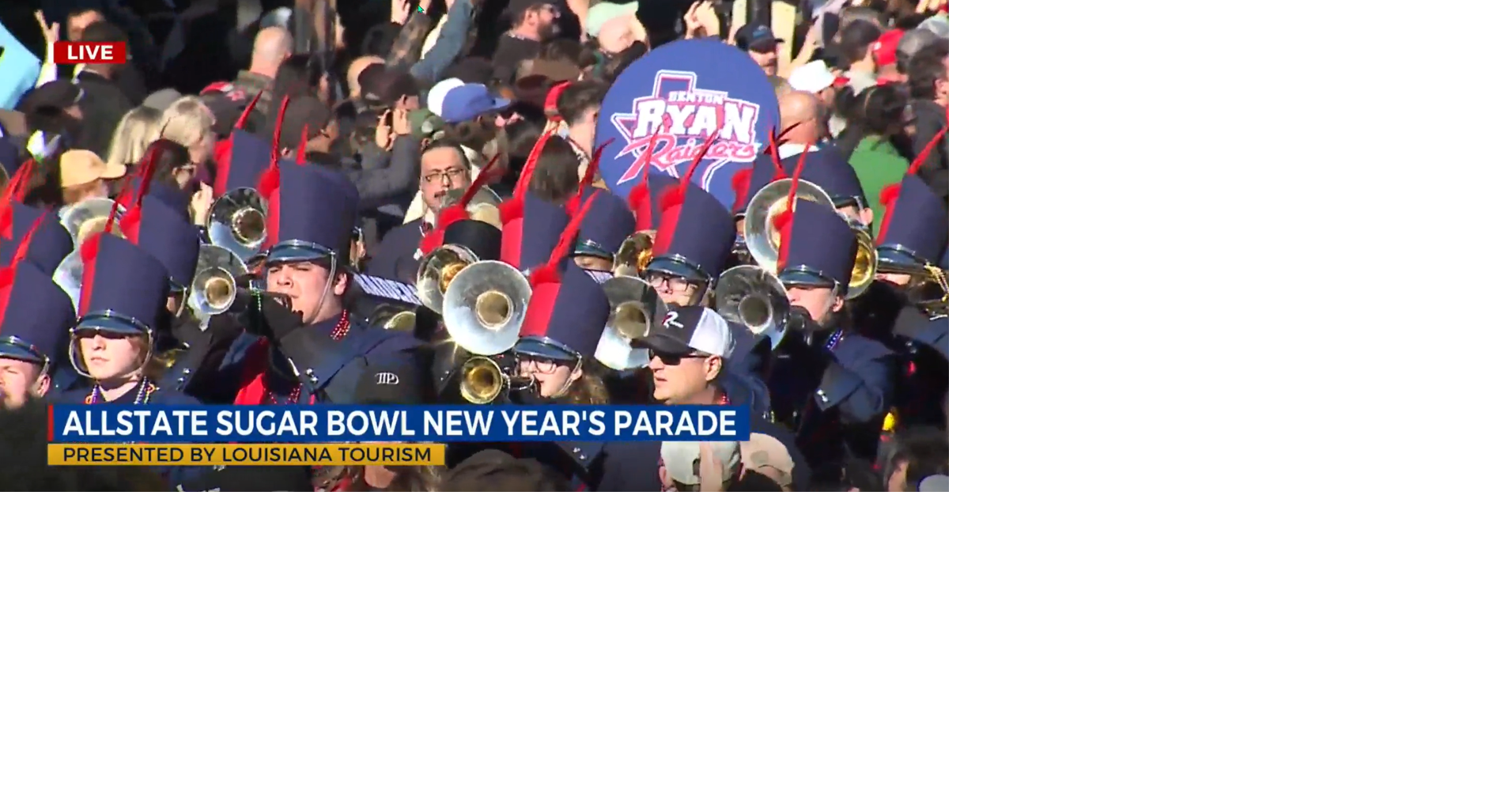 Watch: Ryan Raider Band shows its spirit in Sugar Bowl parade | Denton ...