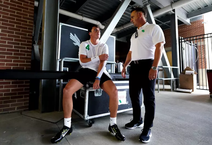 The quarterback guru: Can Eric Morris build another star at UNT? | Mean ...