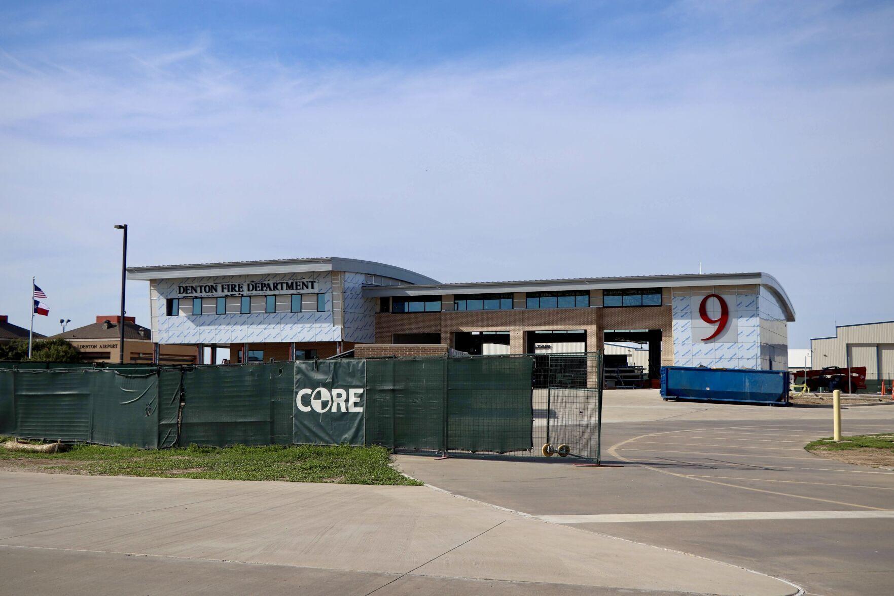 Almost ready for takeoff: Fire Station 9 at Denton Enterprise Airport ...