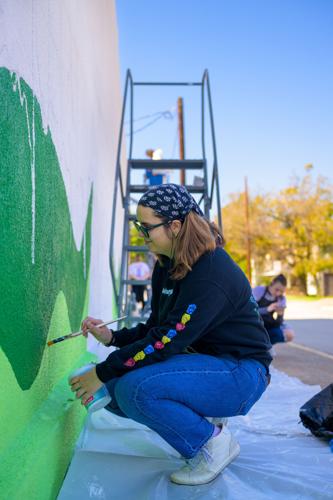 How these TWU art students are leaving their mark: A mural and a ...
