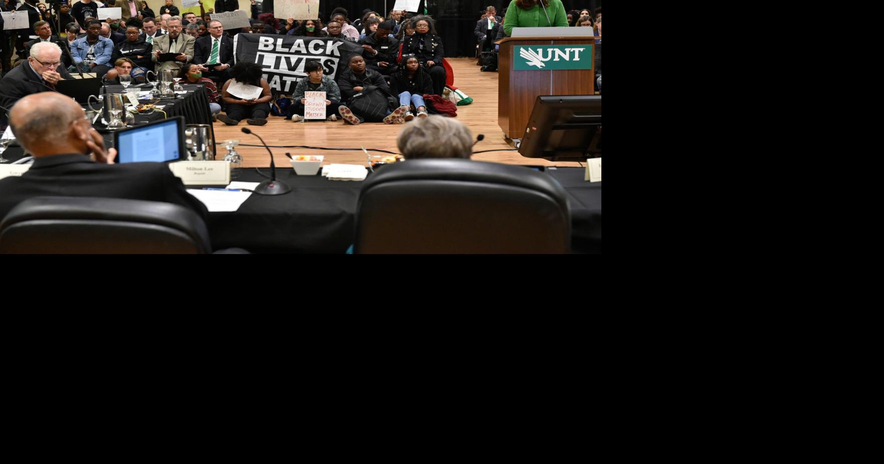 UNT students protest during regents meeting to improve cultural ...