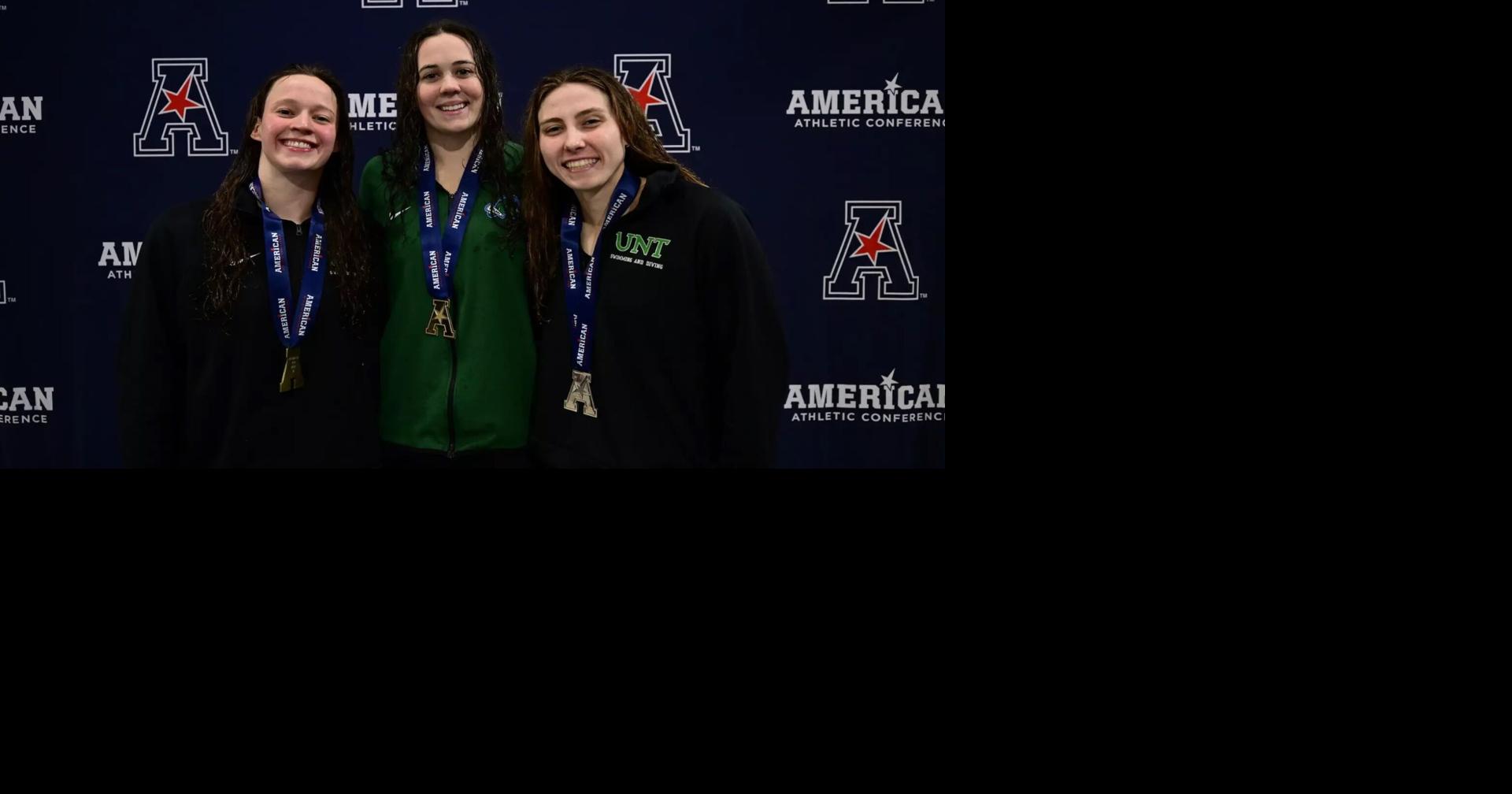 UNT swimming and diving team takes three medals on final day of AACs ...