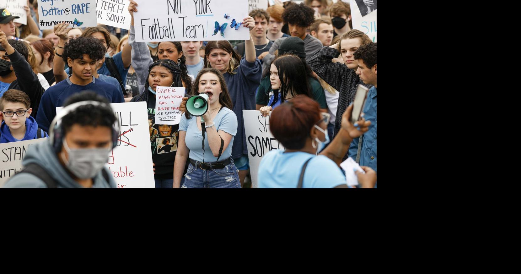 Texas high schoolers protest responses to sexual assault allegations ...