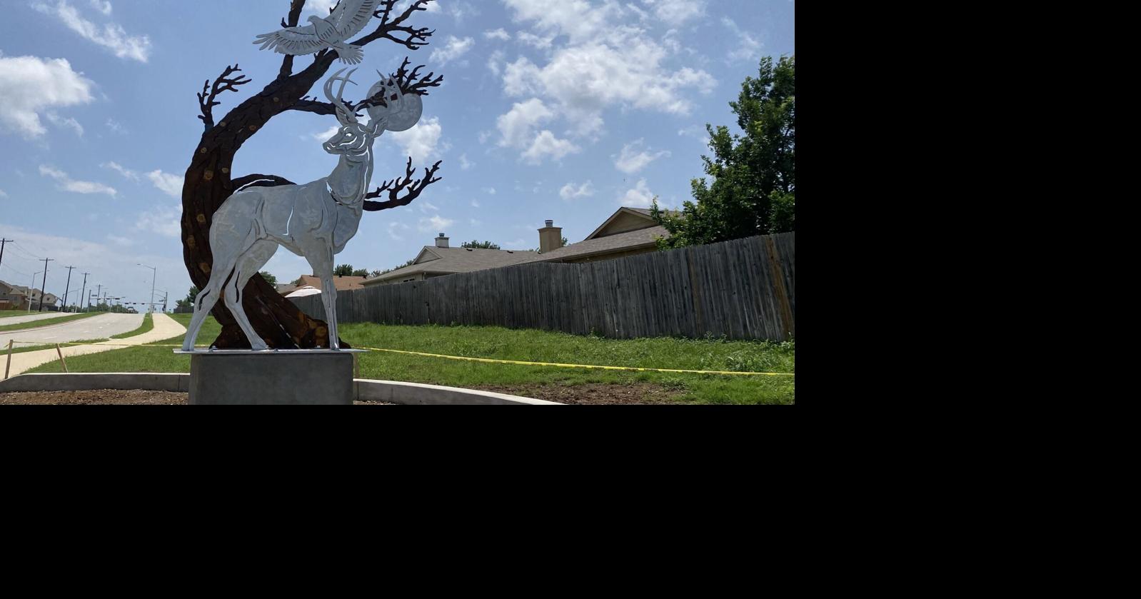 Look: Denton's newest public art piece is welded with nature in mind ...