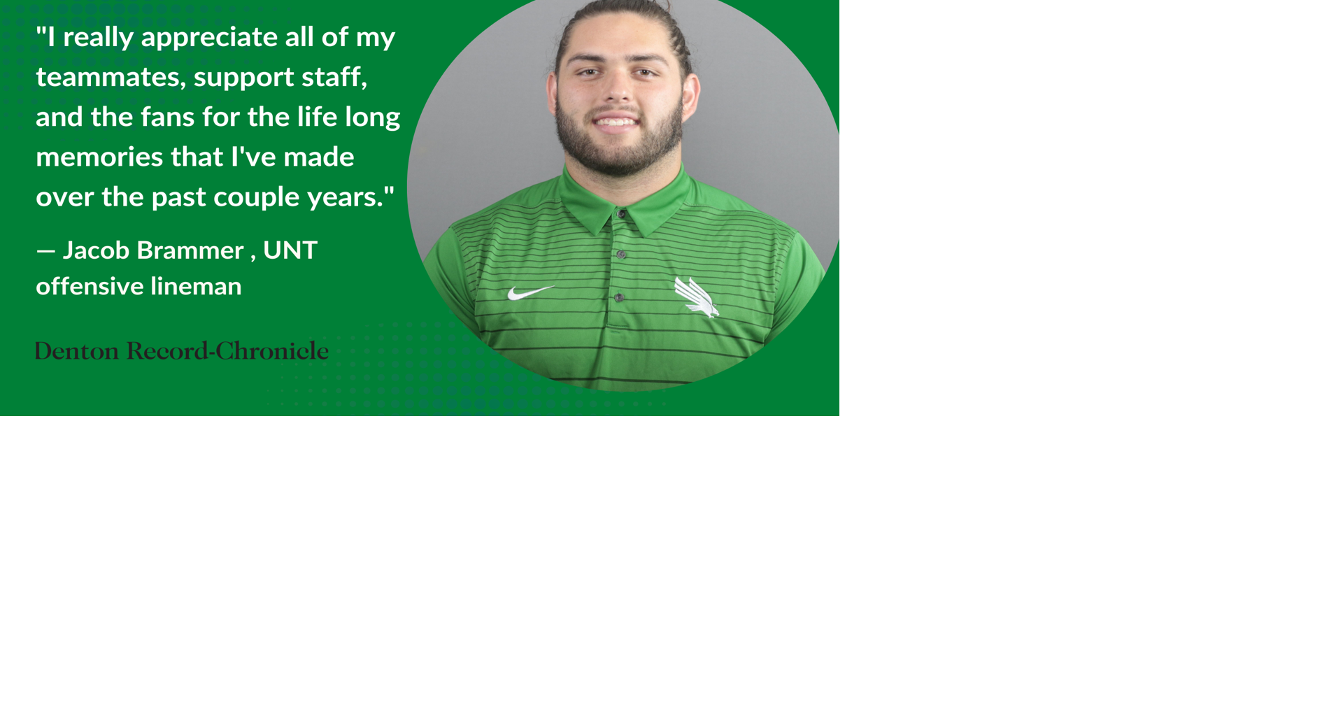 North Texas offensive lineman Jacob Brammer enters transfer portal, may ...