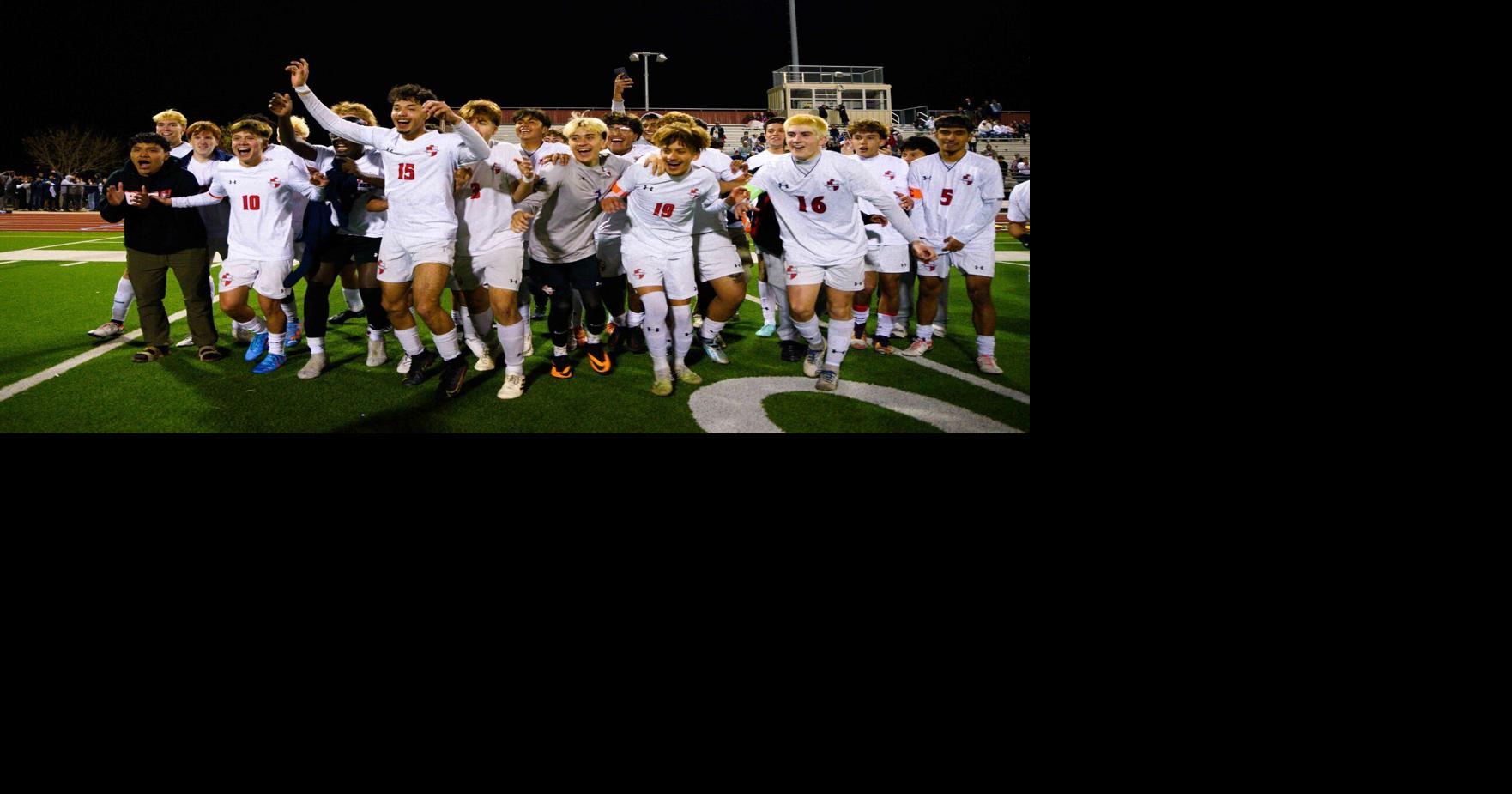 Ryan boys soccer team more celebration Cleburne game | | dentonrc.com