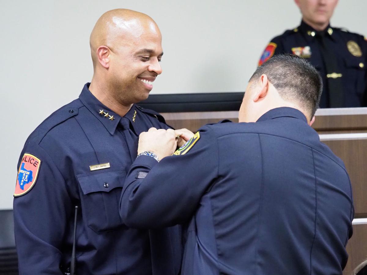 It’s official: Frank Dixon takes over as Denton police chief | News ...