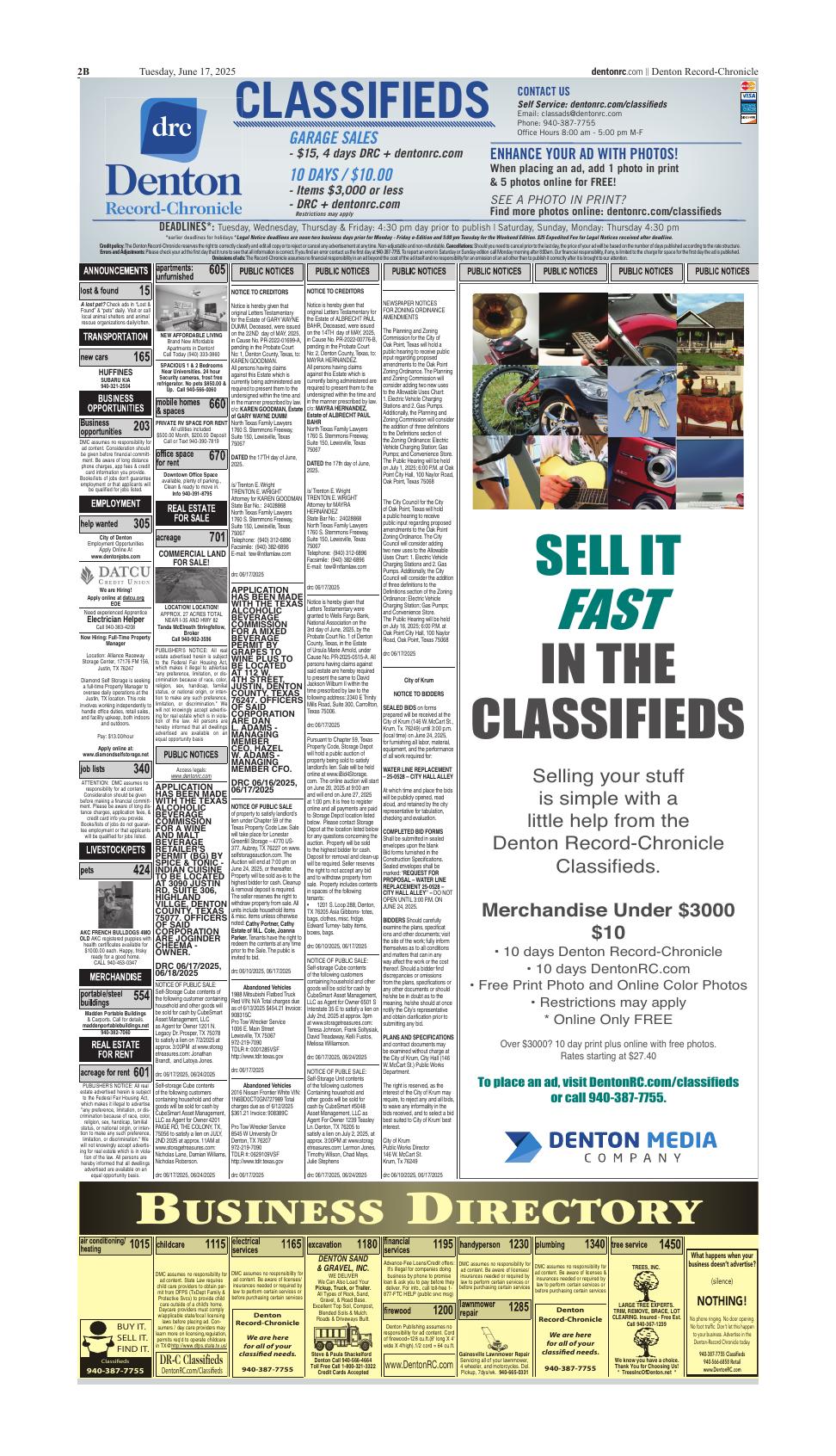 Page B2 | e-Edition | dentonrc.com