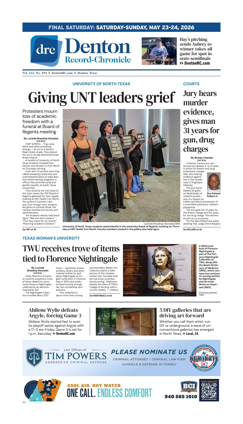 Page A1 | e-Edition | dentonrc.com
