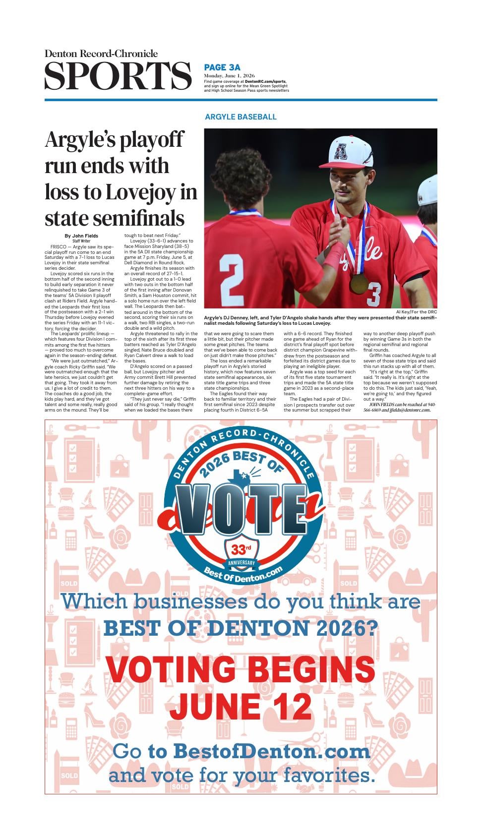 Page A3 | e-Edition | dentonrc.com