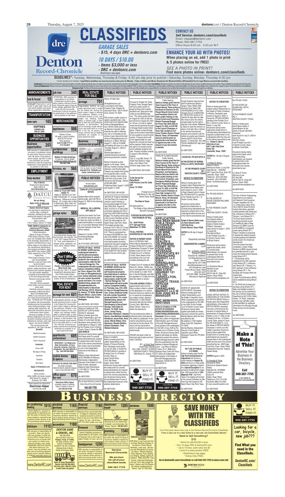 Page B2 | e-Edition | dentonrc.com