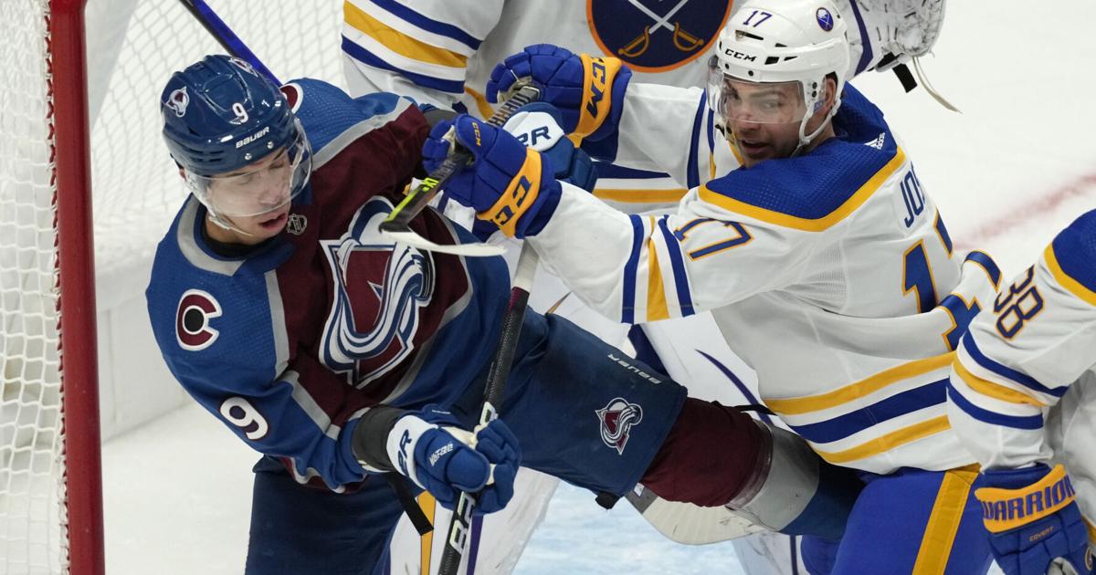 Evan Rodrigues returns to lineup in Avalanche loss to Sabres | Colorado ... Evan Rodrigues returns to lineup in Avalanche loss to Sabres | Colorado ...