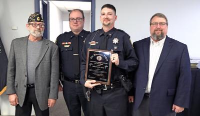 Haysville officer honored at Legion event | Area | derbyinformer.com