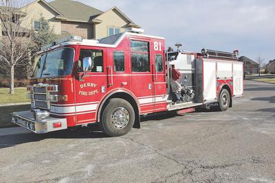 Fire engine hit in wreck on Buckner | Derby News | derbyinformer.com