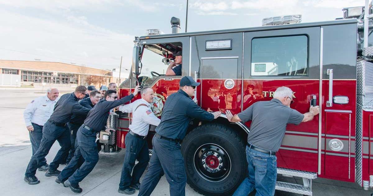 New Derby fire truck put into service at push-in | Derby News ...