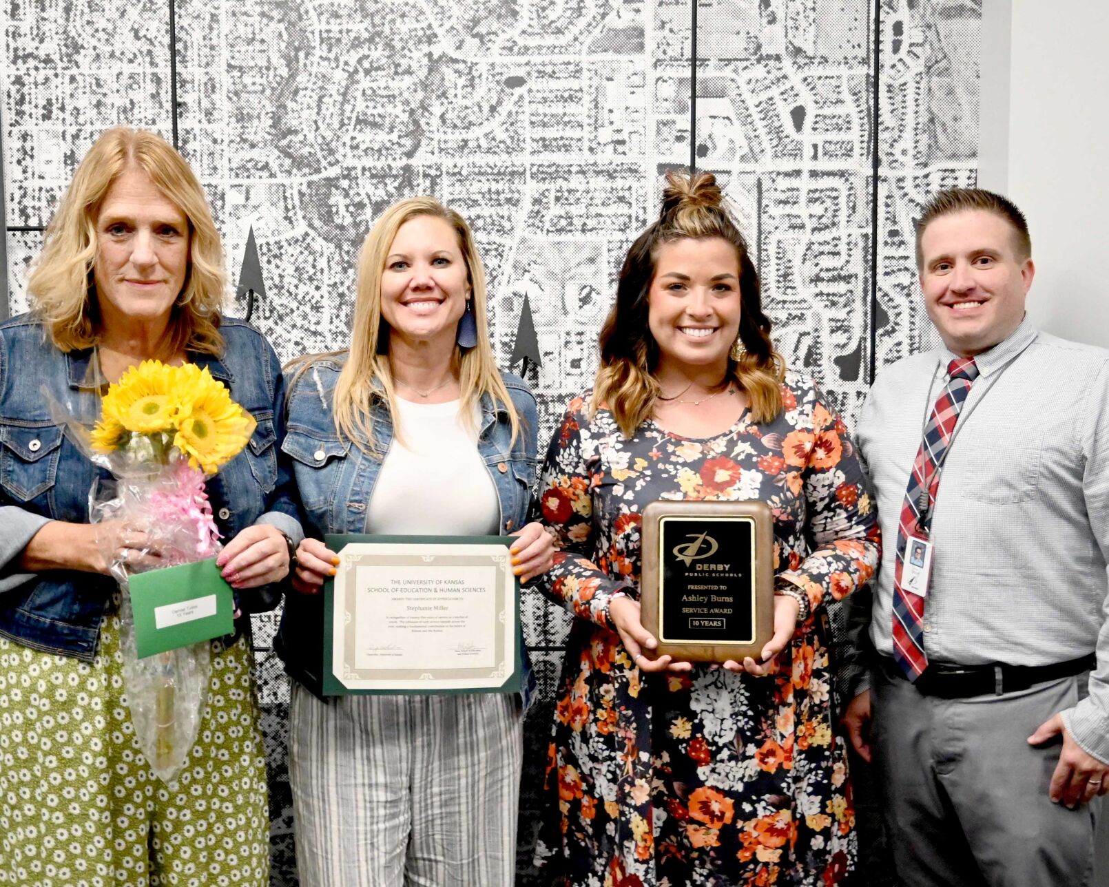 Derby Hills staff honored at BOE meeting | Derby News | derbyinformer.com
