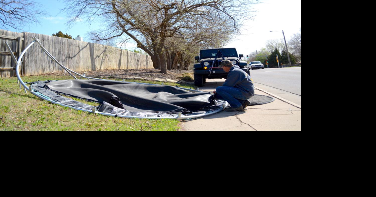 Trampoline damaged in storm | | derbyinformer.com