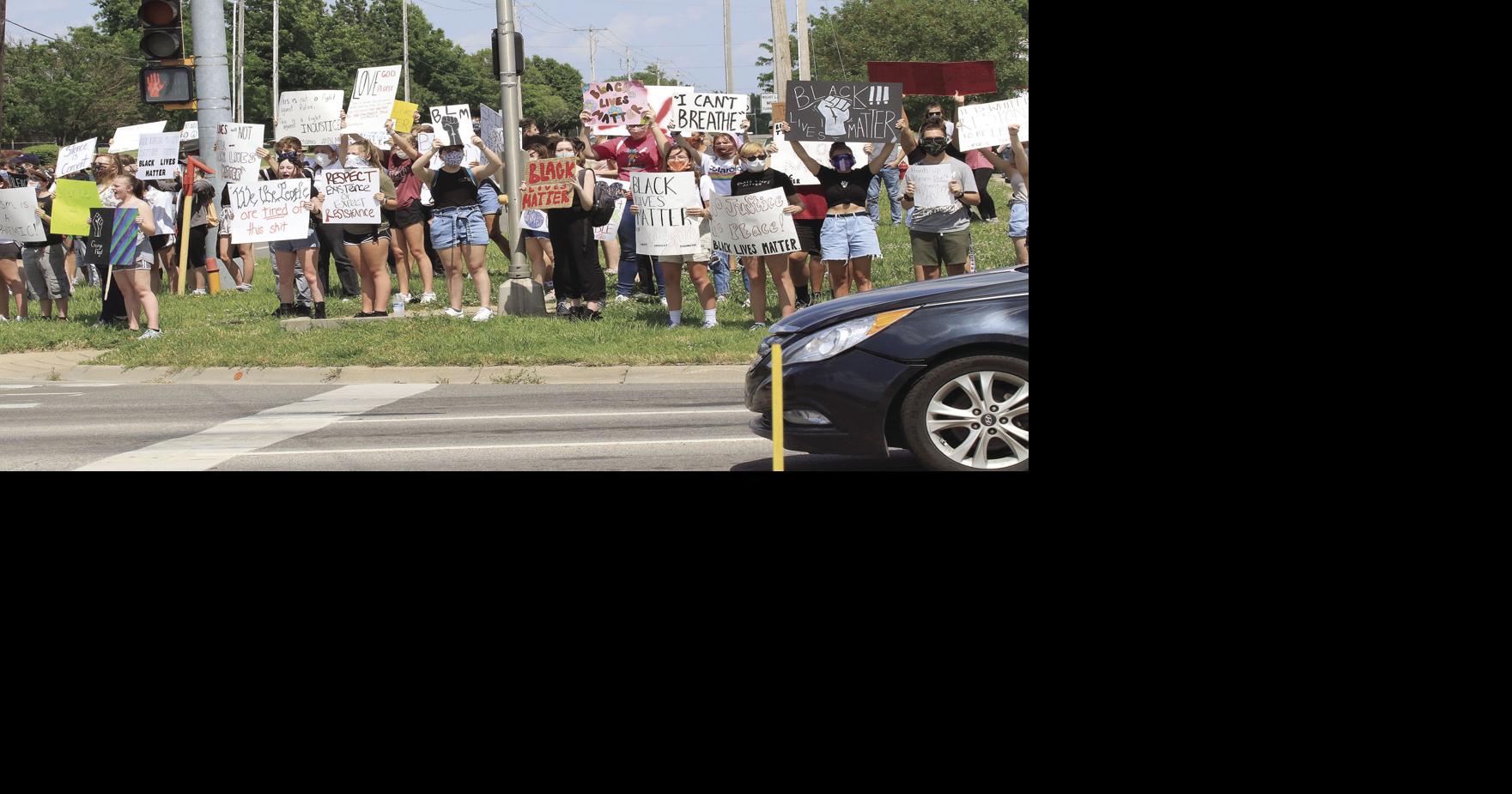 Derby residents protest racial injustice, police killings | Derby News ...