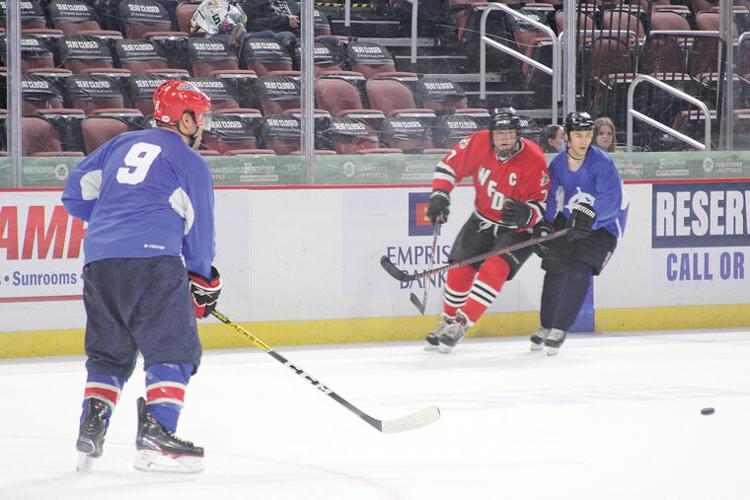 Derby Fire Chief suits up for annual police vs. firefighters hockey ...