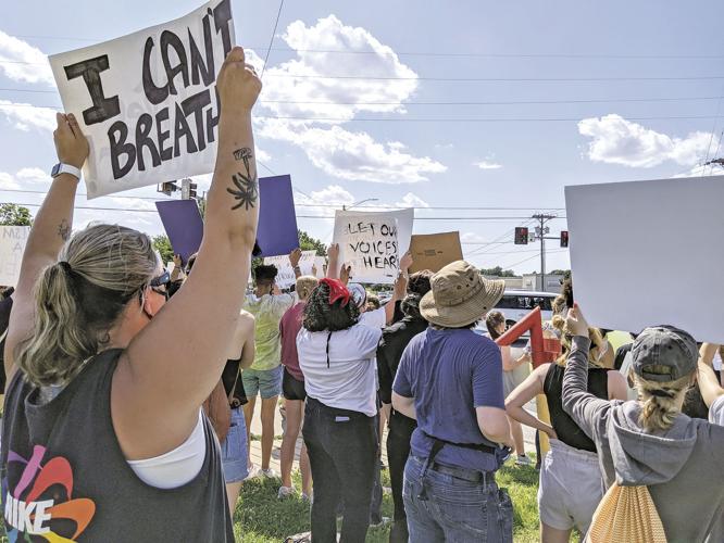 Derby residents protest racial injustice, police killings | Derby News ...