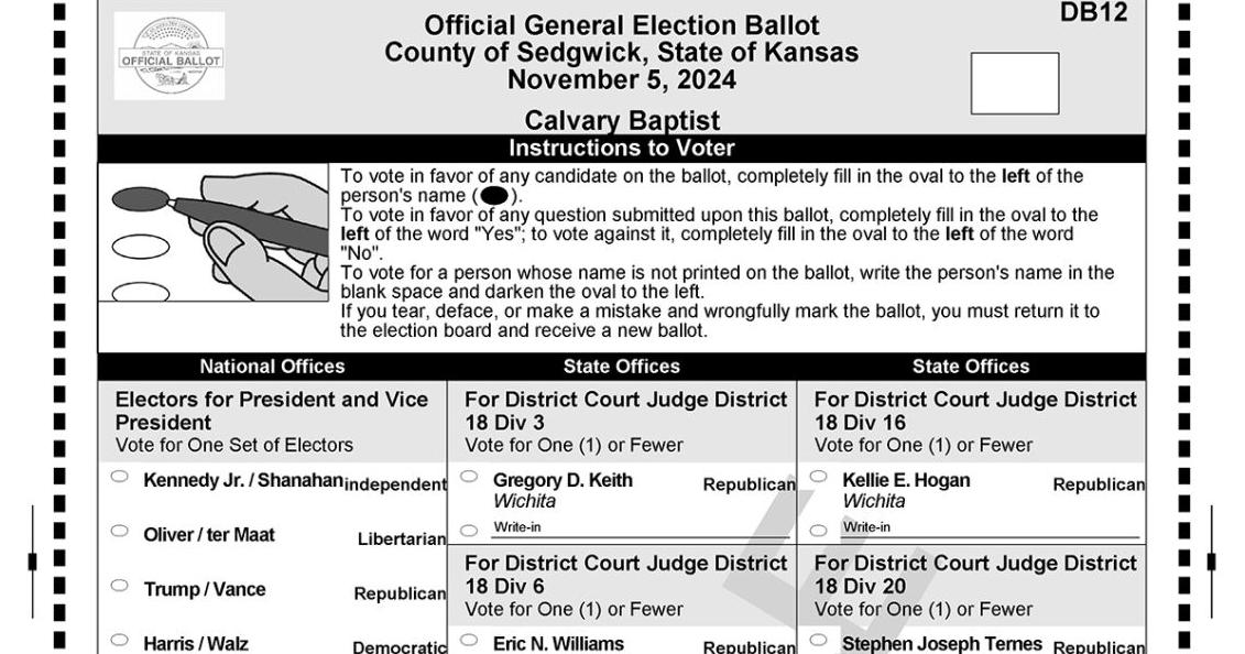 Sample Ballot Precinct DB12 | Voter S Guide | derbyinformer.com