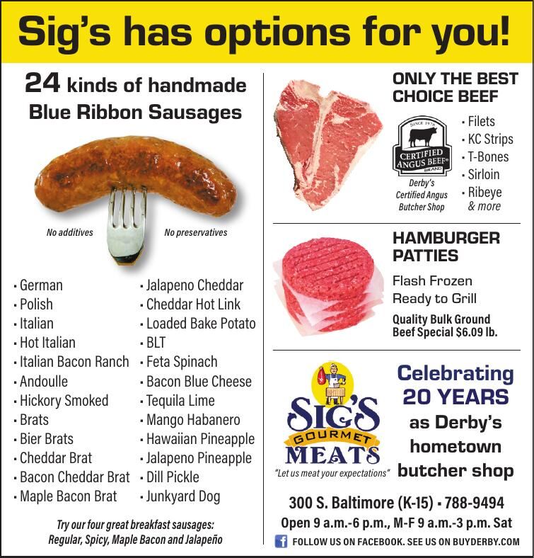 Sig's Gourmet Butcher Shop | meat | retail | Derby, KS | derbyinformer.com