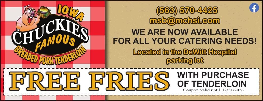 Chuckie's Tenderloins | Restaurants | dewittobserver.com