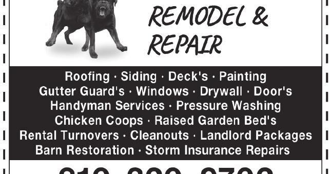 Rottweiler Remodel Clip-N-Save | Construction & Remodeling ...