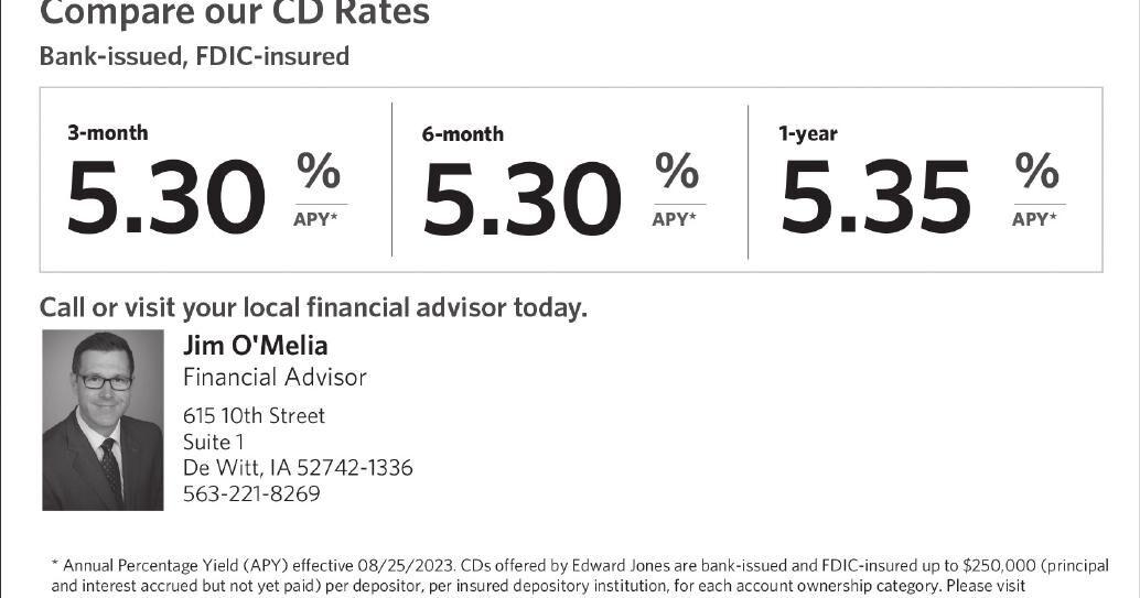 Edward Jones CD Rates Investment Services Dewittobserver edward-jones-cd-rates-investment-services-dewittobserver