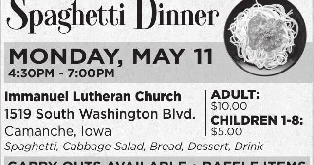 Immanuel Lutheran Church Spaghetti Dinner | Announcements ...