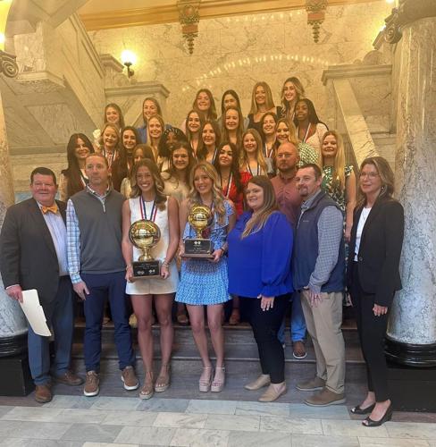 Ingomar Lady Falcon basketball and volleyball recognized at state ...